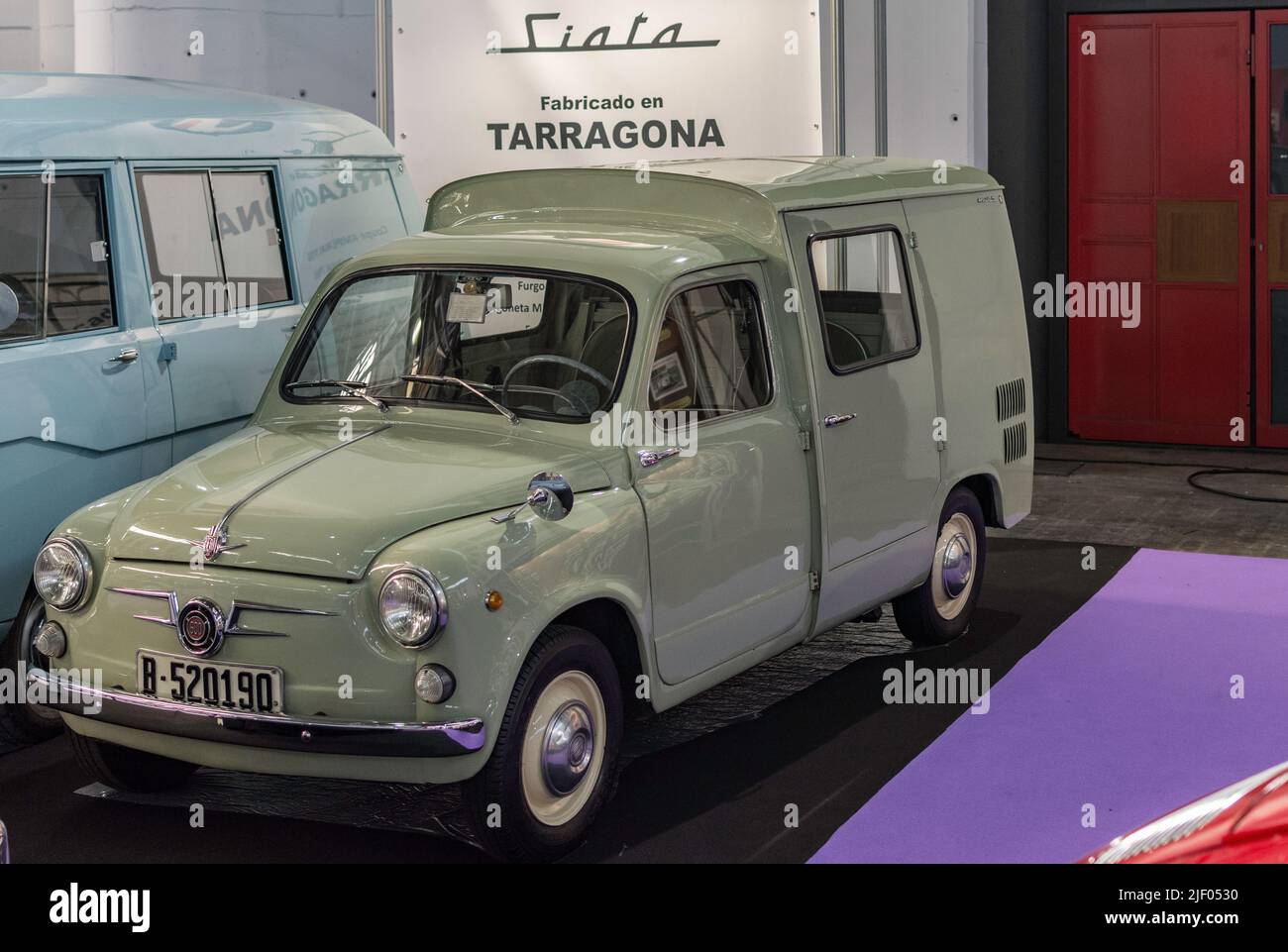 Rare today spanish van in the museum. Siata 600 Formichetta Stock Photo ...