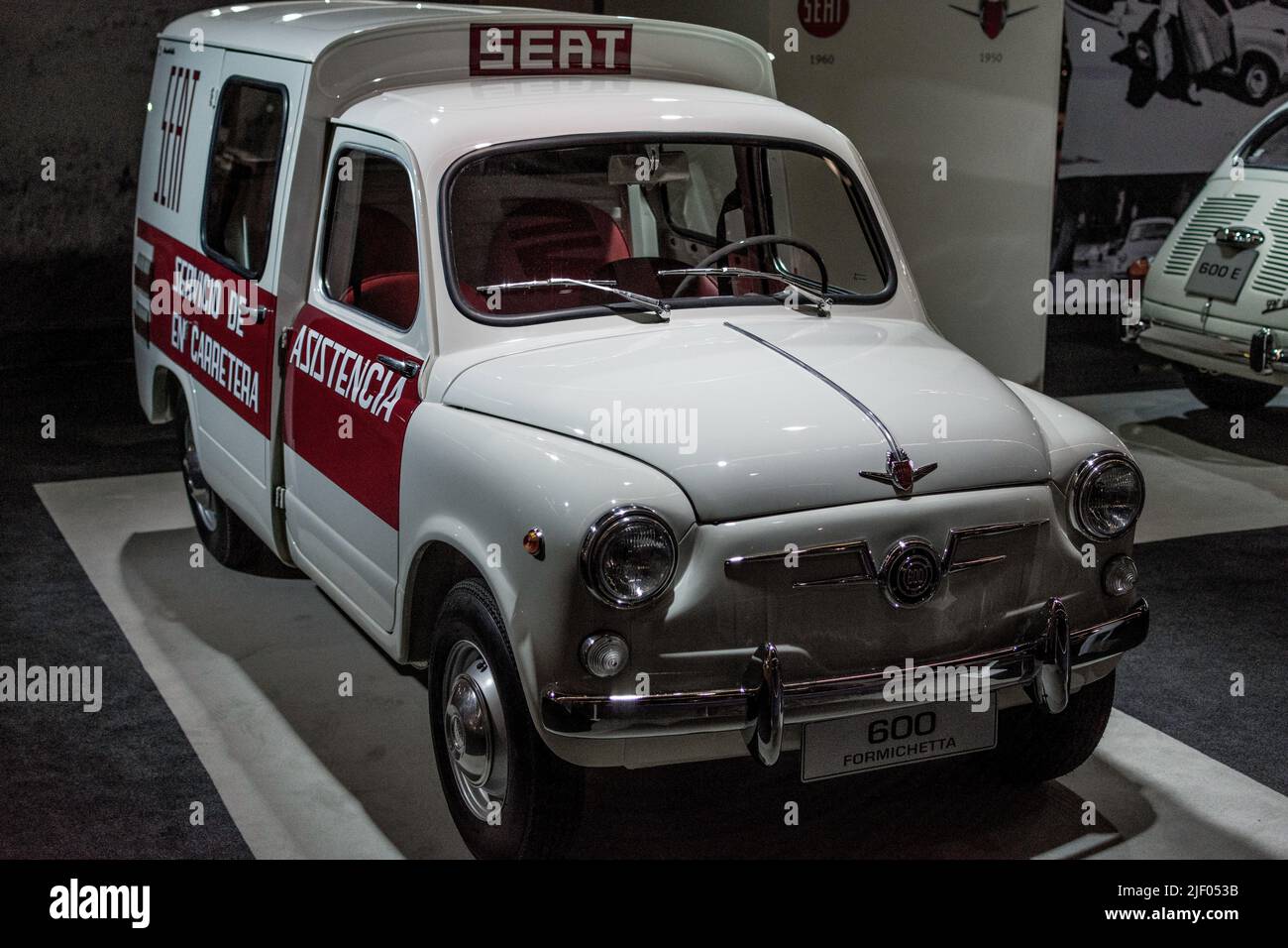 Rare today spanish van in the museum. Siata 600 Formichetta Stock Photo ...