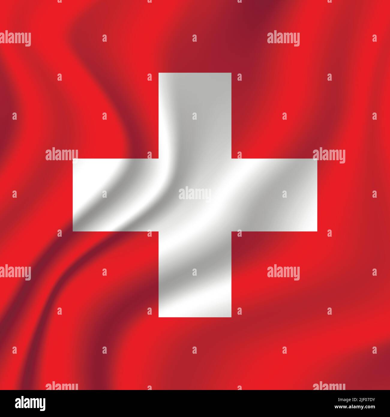 Flag of Switzerland. Swiss national symbol in official colors. Template ...