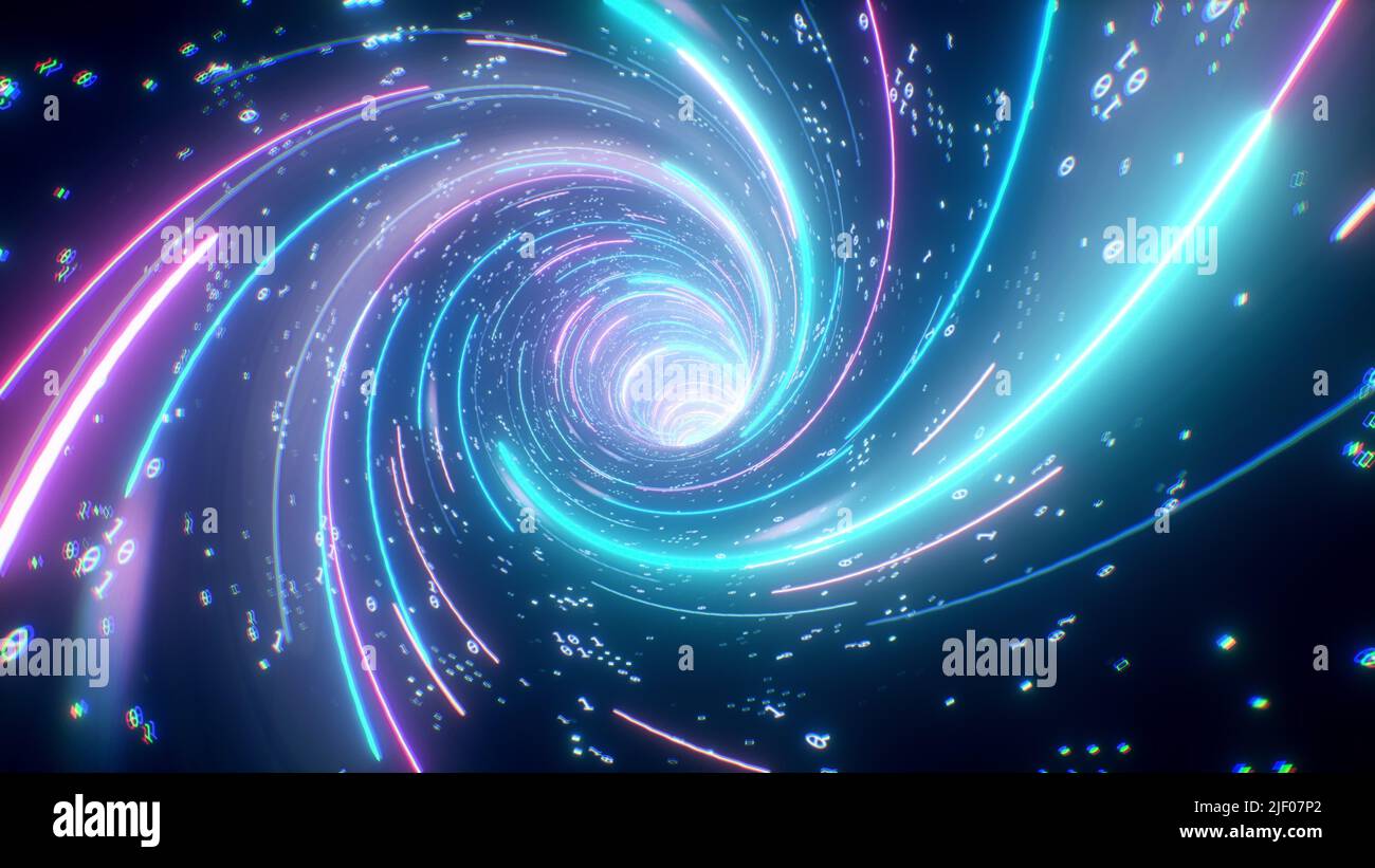 Cyberspace sci fi technology flying hi-res stock photography and images ...