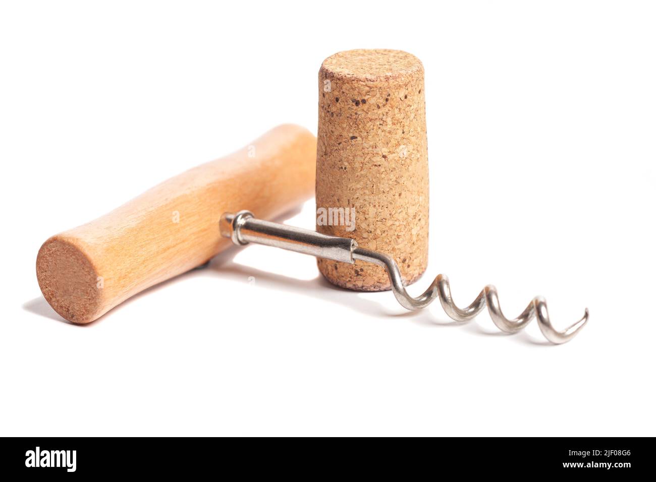 Corkscrew isolated on white background Stock Photo - Alamy