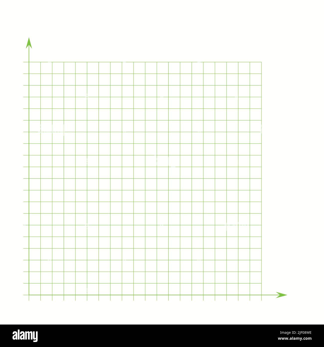 Grid paper. Mathematical graph. Cartesian coordinate system with x-axis ...