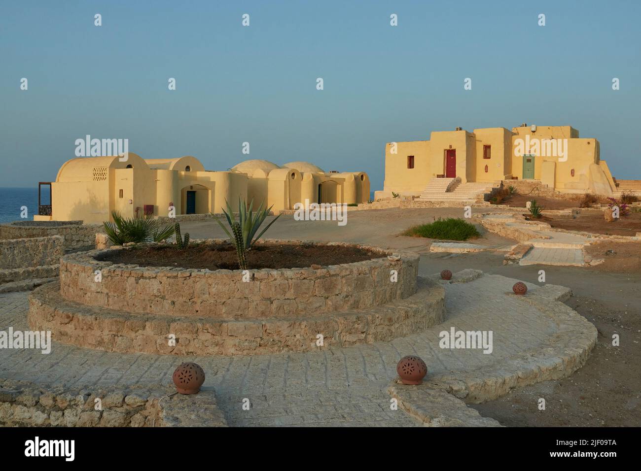 A beautiful view of houses in Marsa Alam town, Egypt Stock Photo - Alamy