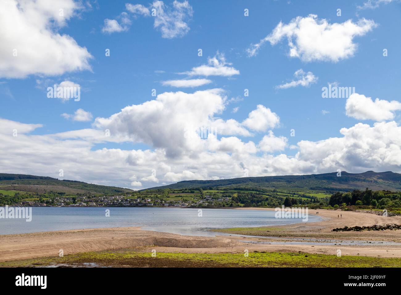 brodick beach near the town of Brodick on the isle of Arran, Scotland ...