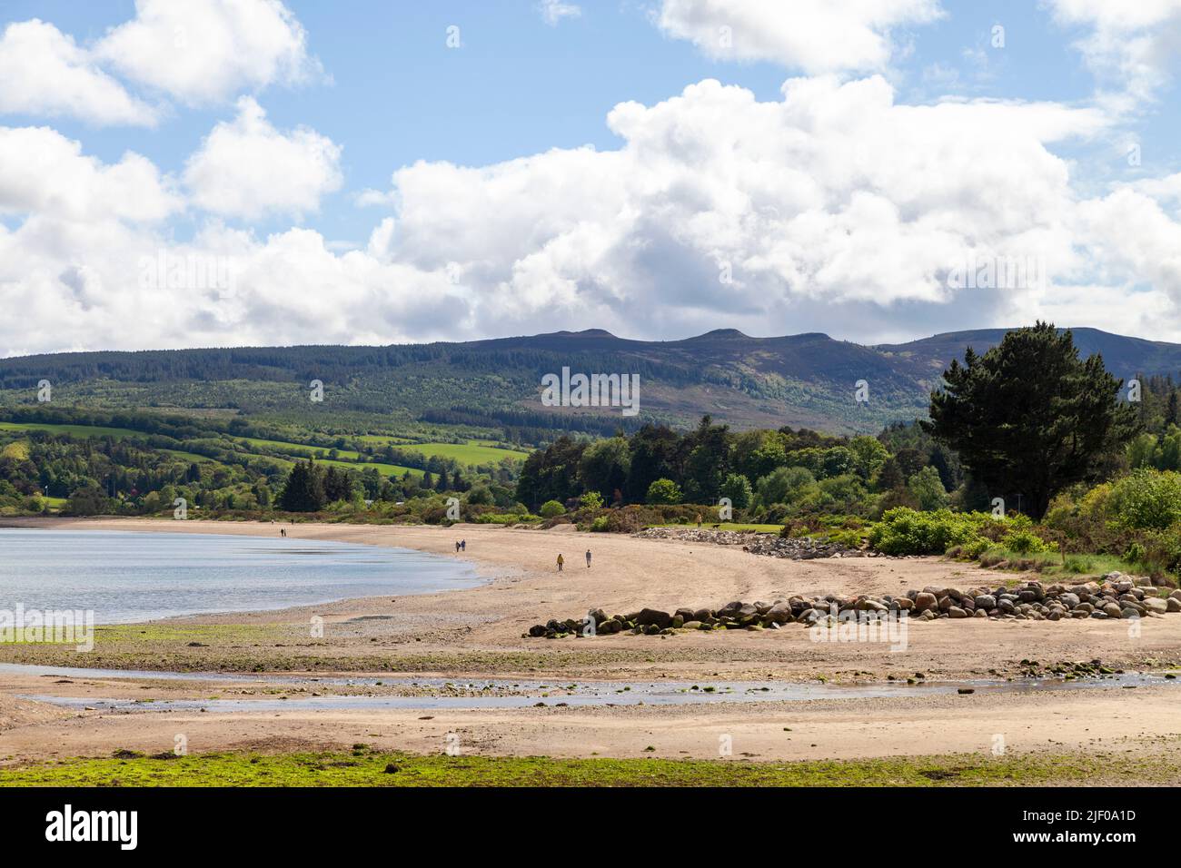 brodick beach near the town of Brodick on the isle of Arran, Scotland ...