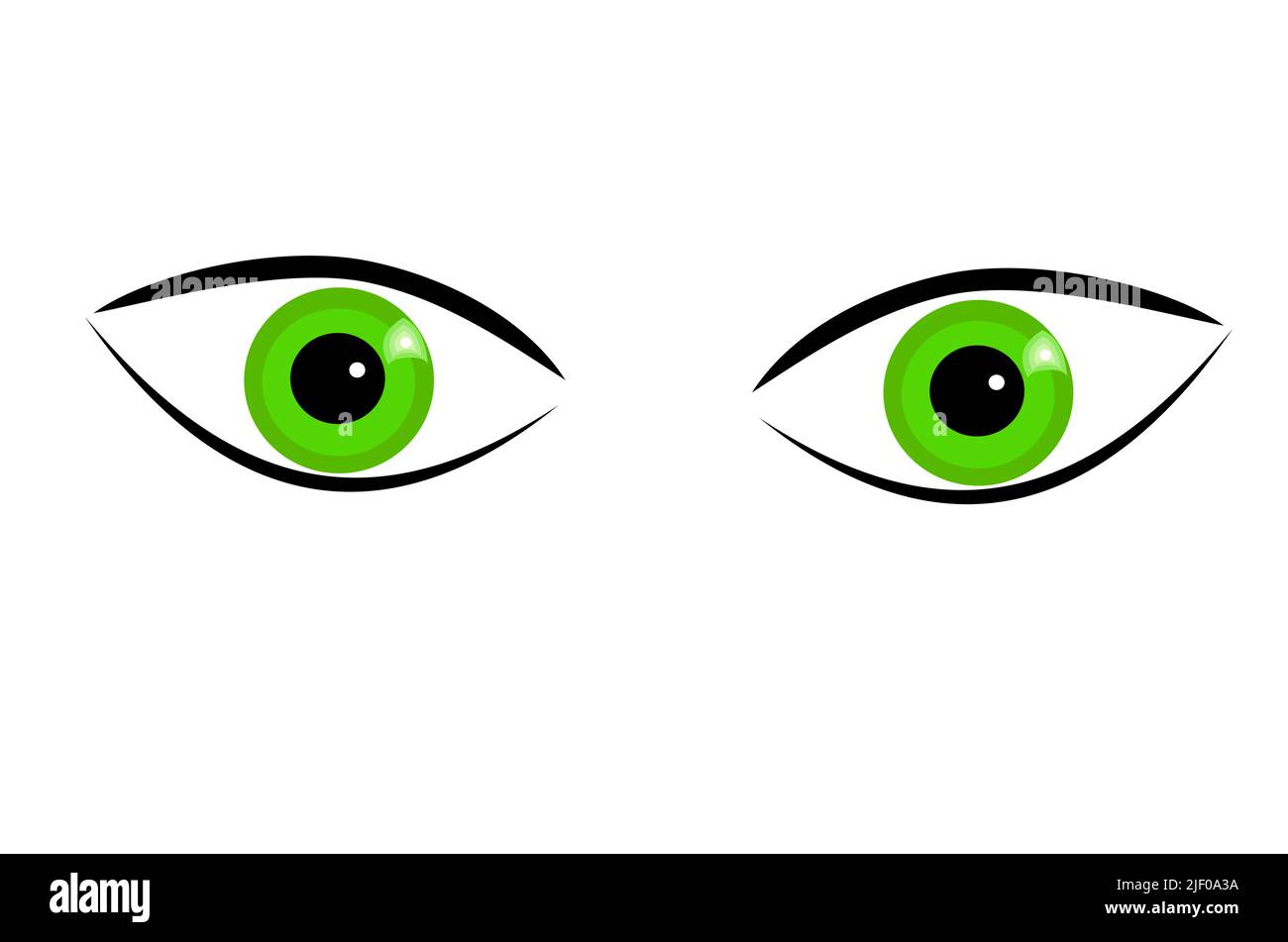 Green mysterious eyes - symbolic illustration Stock Vector Image & Art ...