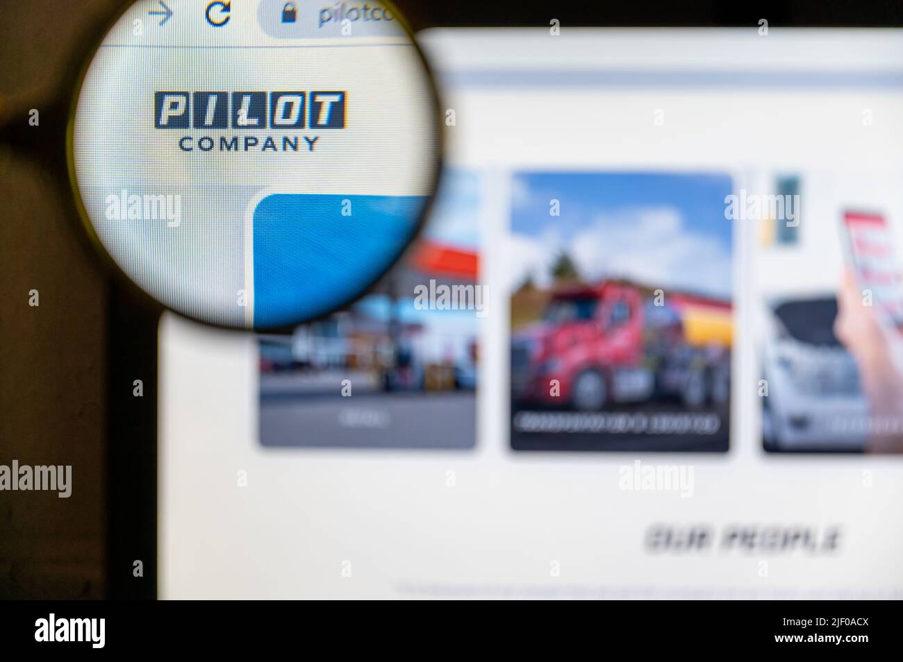 Pilot Company website homepage. Pilot Company American petroleum ...