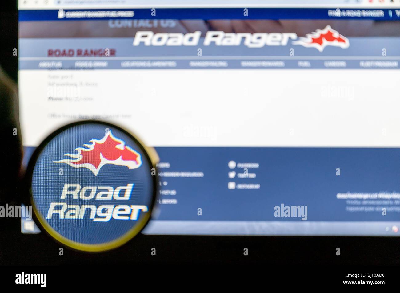 Road Ranger website homepage. Road Ranger chain of travel centers ...