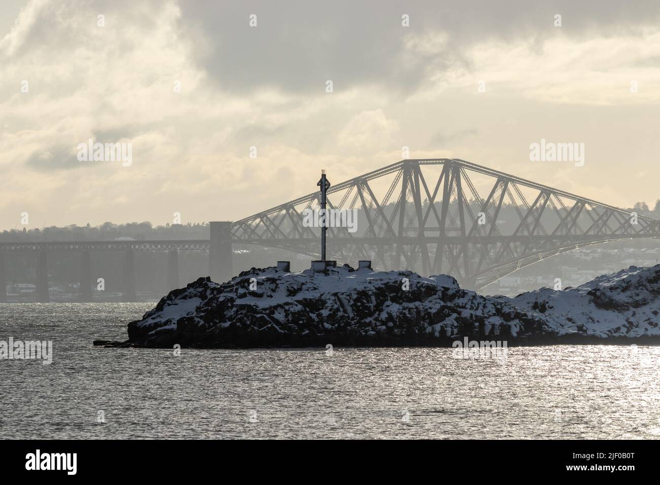 Downing Point in Dalgety Bay with the Forth Bridge in the background ...
