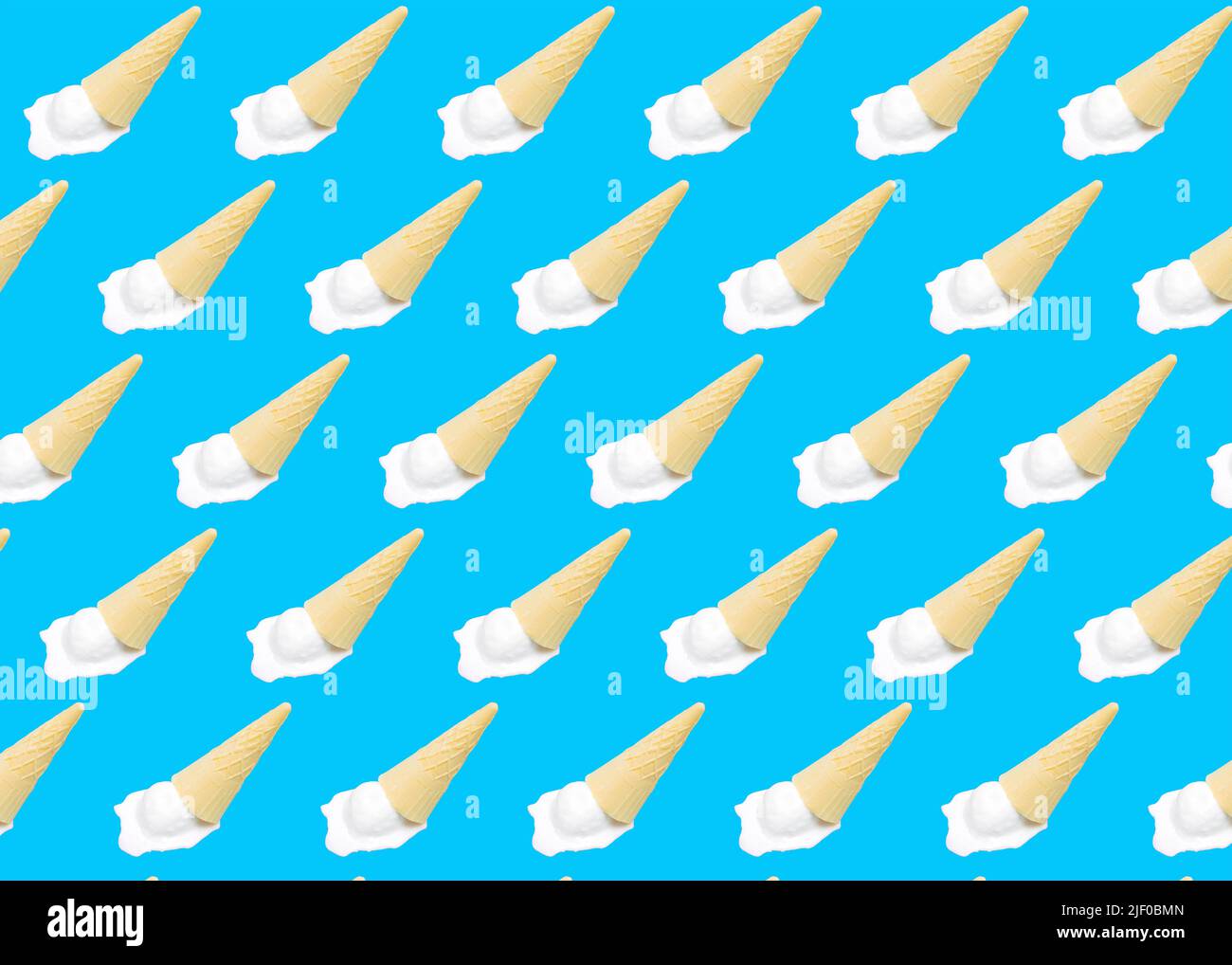 Seamless dropped ice cream pattern background Stock Photo - Alamy