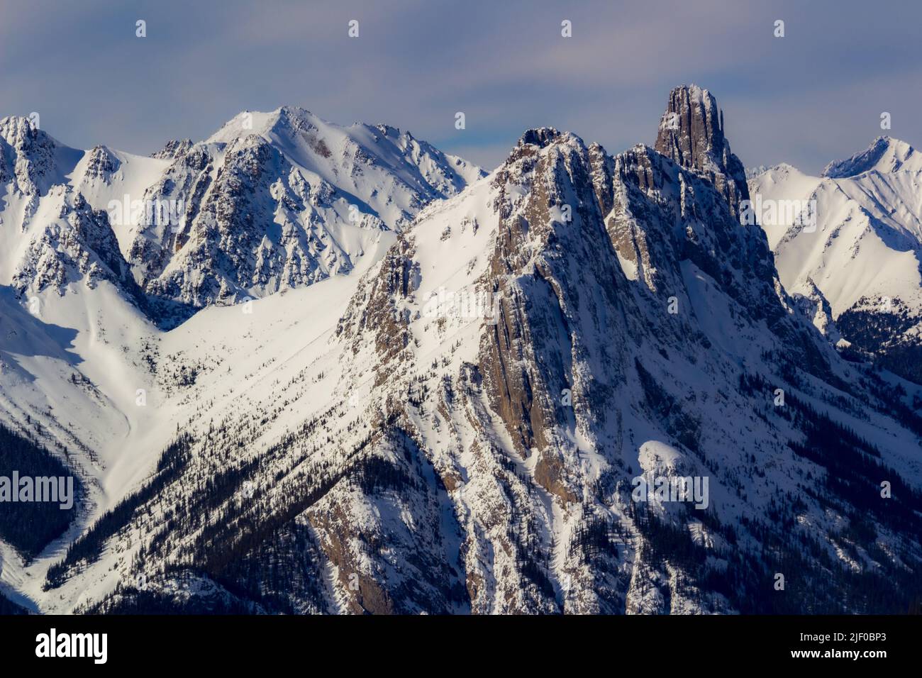 A stunning view of the Sulphur Mountain, Banff Alberta, Canada Stock ...
