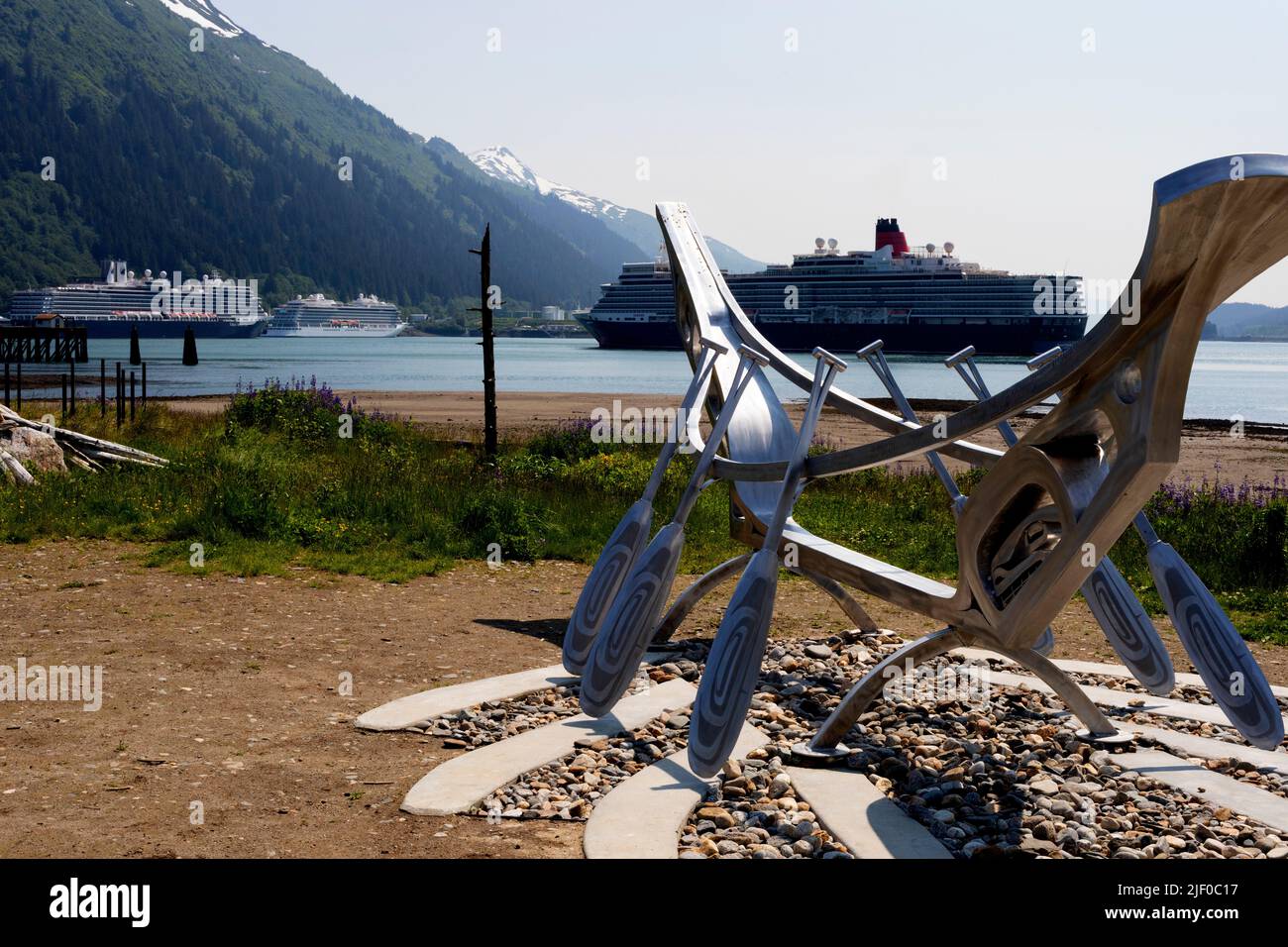 Cruise ships in Juneau harbor Alaska. Juneau Alaska USA Stock Photo - Alamy