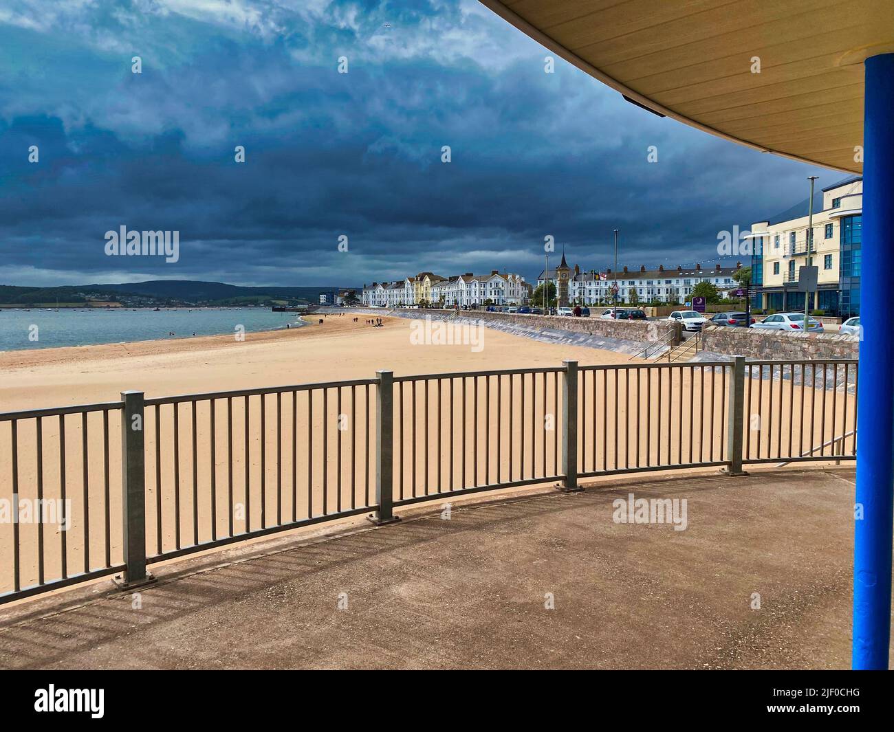 Exmouth seafront in Devon Stock Photo - Alamy