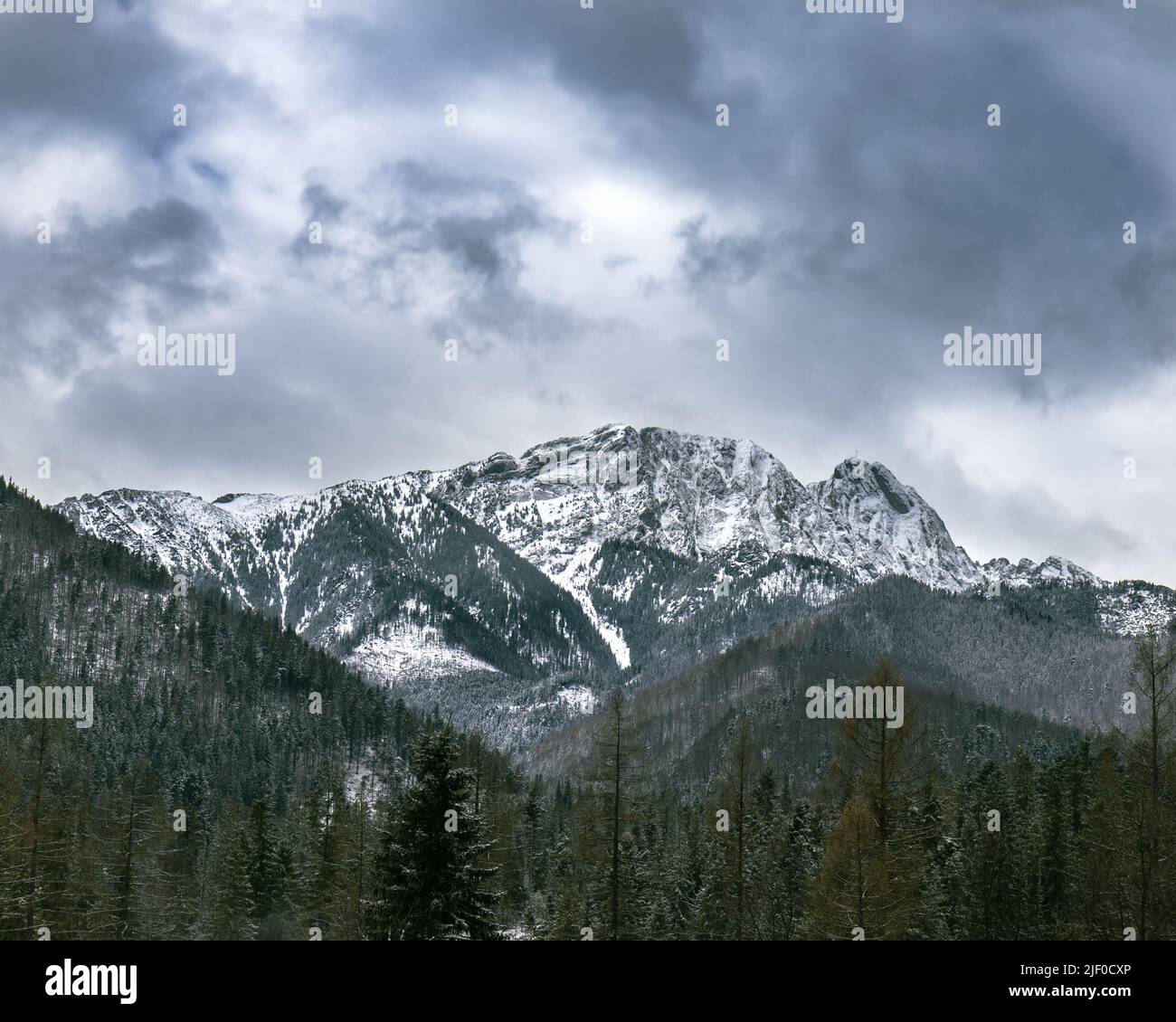 Tatra-mountain in April 2022 from Zakopane. Luxury hotel Stock Photo ...