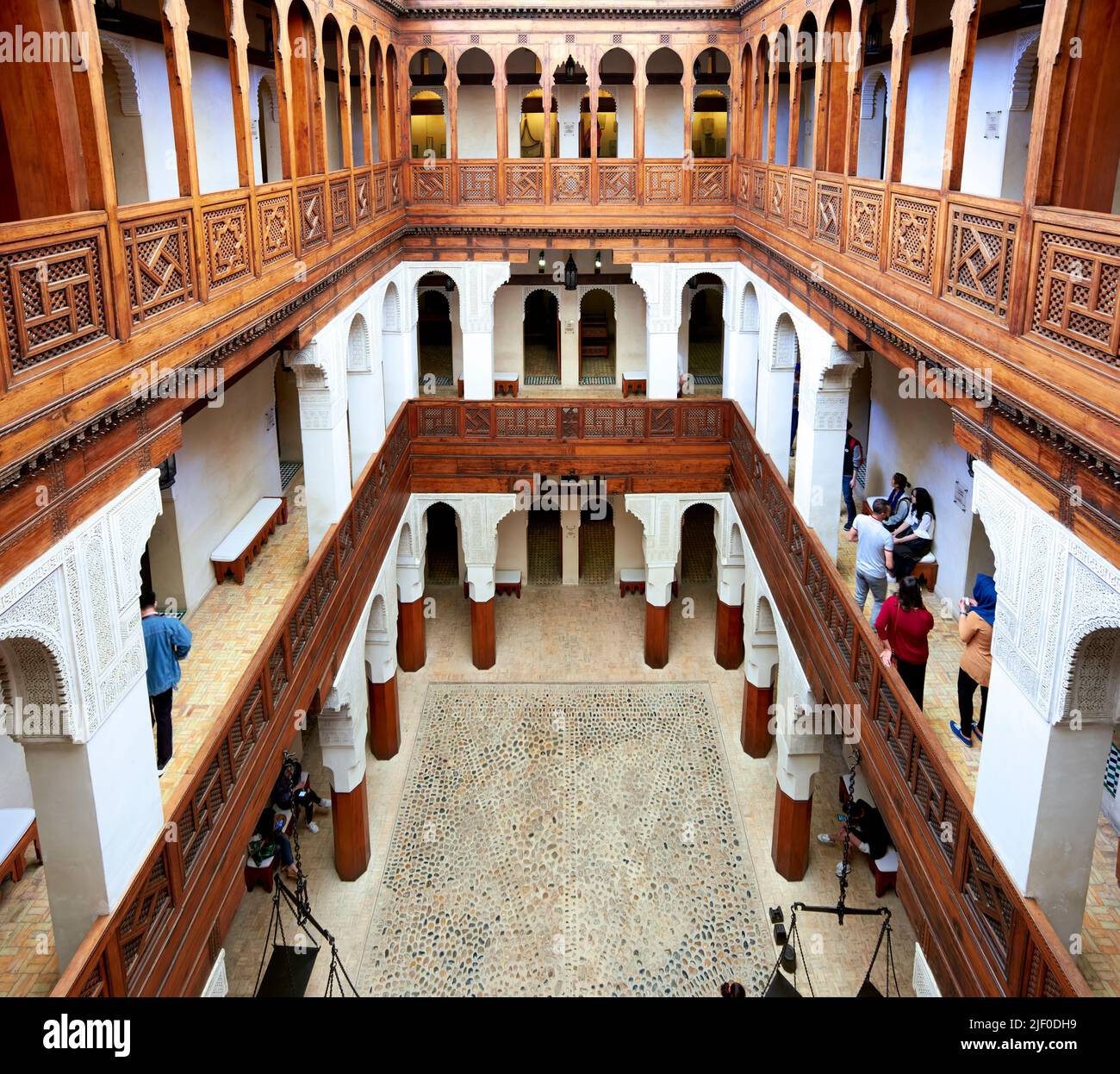 Morocco Fez. Nejjarine Fondouk Museum of Wood Arts and Crafts Stock ...
