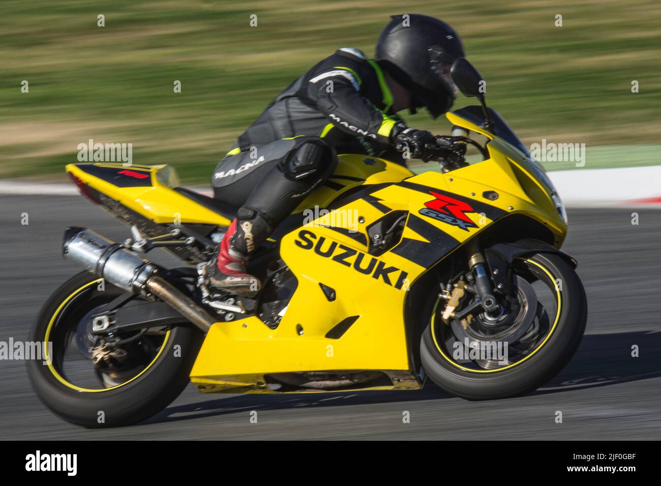 Classic fast track motor bike. Suzuki GSX R Stock Photo - Alamy