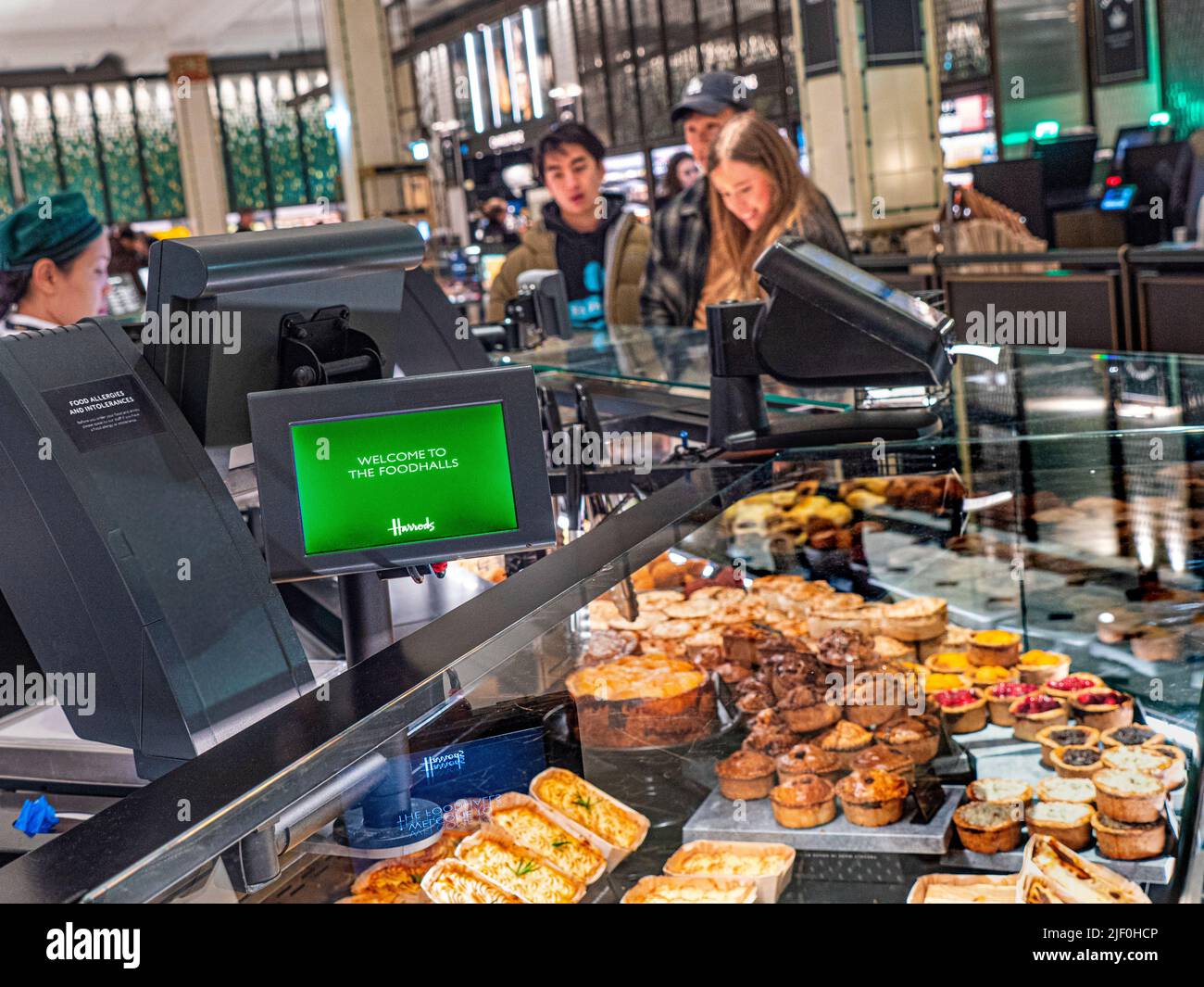 Interior harrods food hall mall hi-res stock photography and images - Alamy