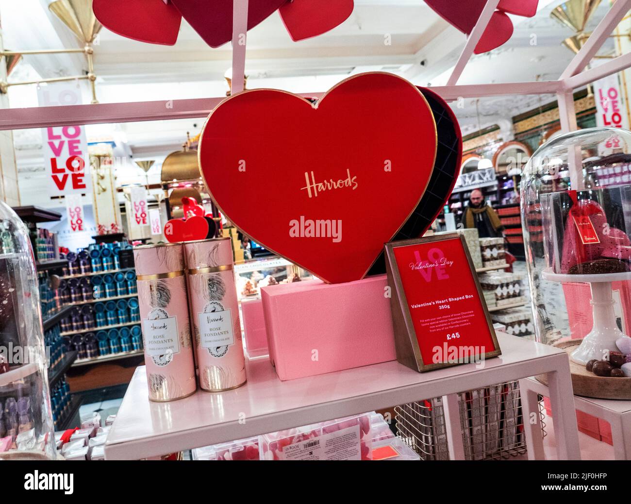 Valentines store shop display novelties hi-res stock photography and ...