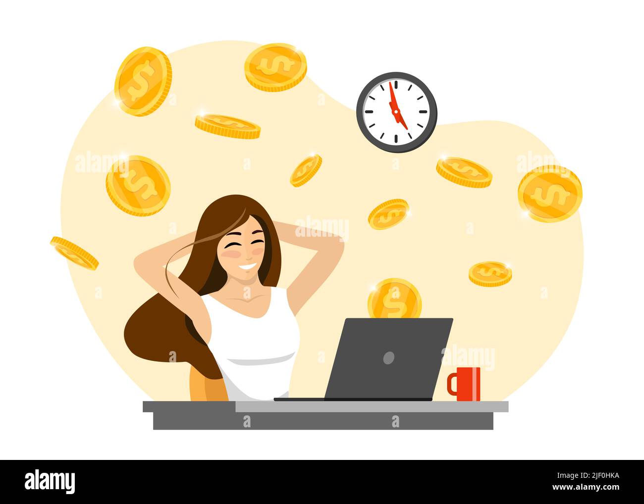 Woman receive Stock Vector Images - Alamy