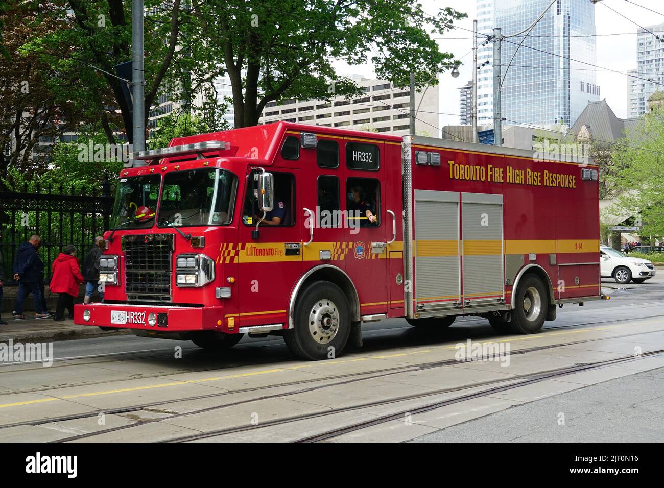 fire truck, Toronto, Ontario province, Canada, North America Stock ...