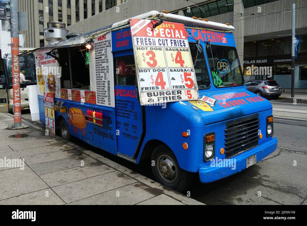 food truck, Toronto, Ontario province, Canada, North America Stock ...