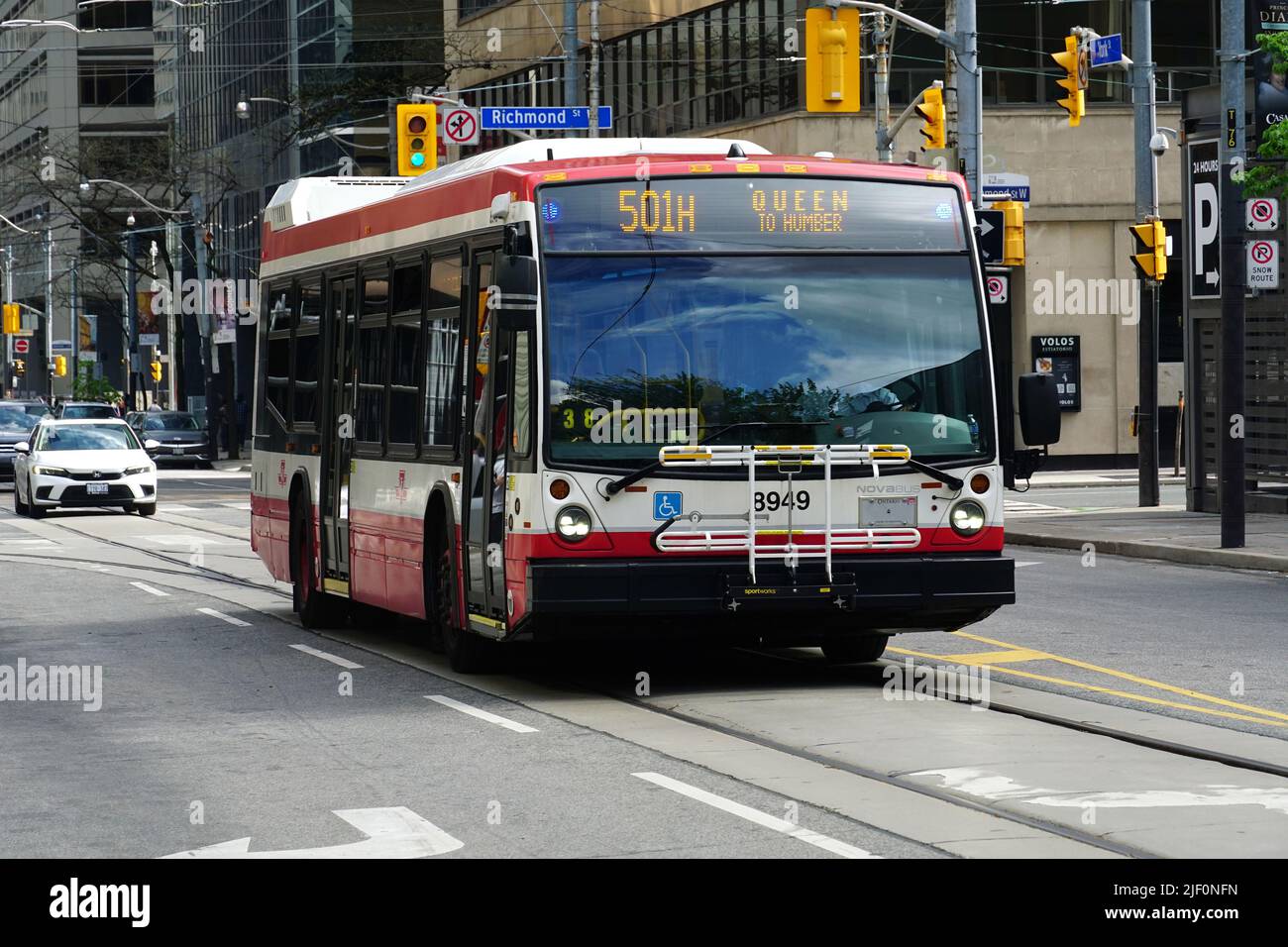 public bus, Toronto, Ontario province, Canada, North America Stock ...