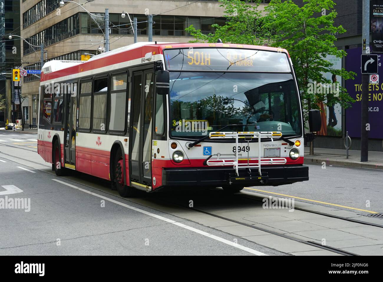 public bus, Toronto, Ontario province, Canada, North America Stock ...