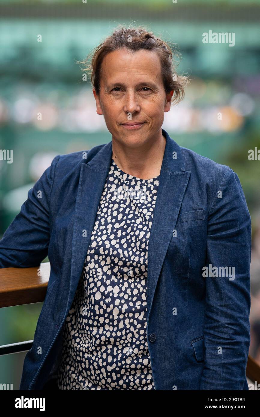 Sarah Goldson, BBG Manager at The All England Lawn Tennis Club during ...