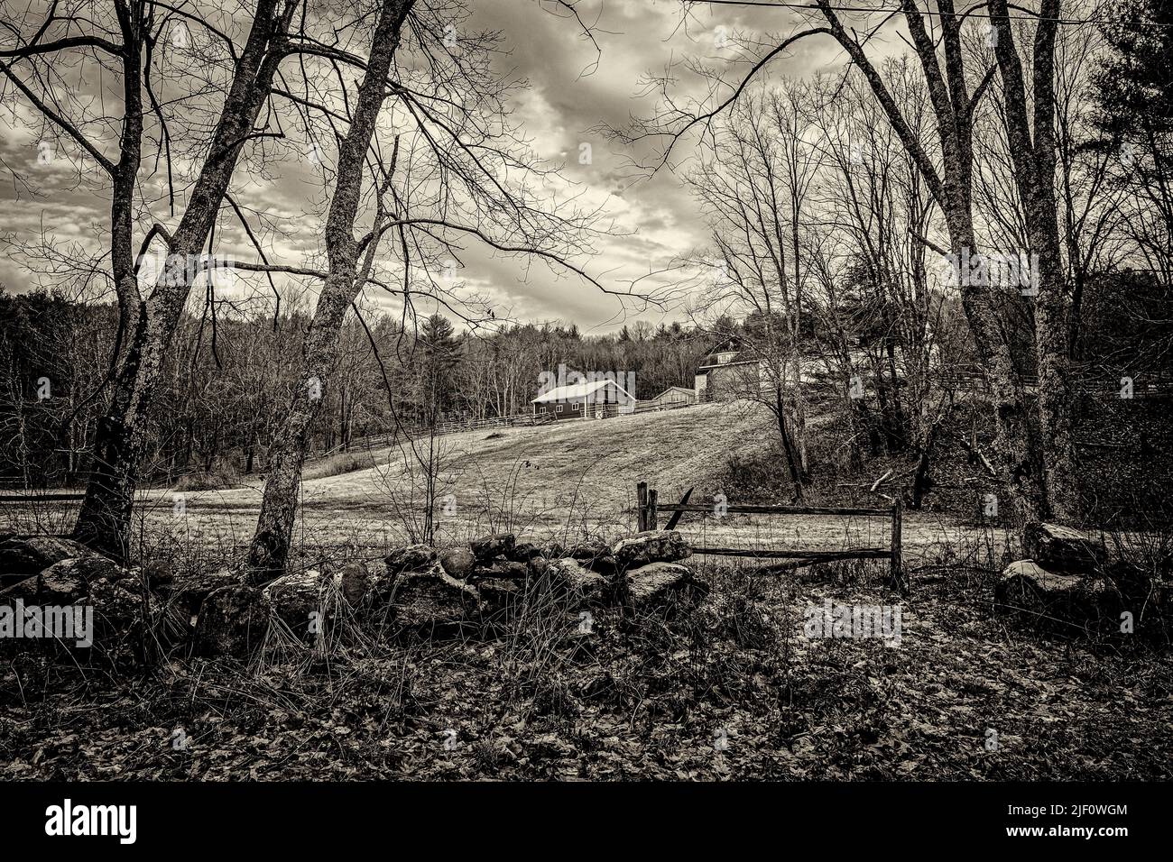 An old farm on a backroad in Petersham, Massachusetts Stock Photo - Alamy