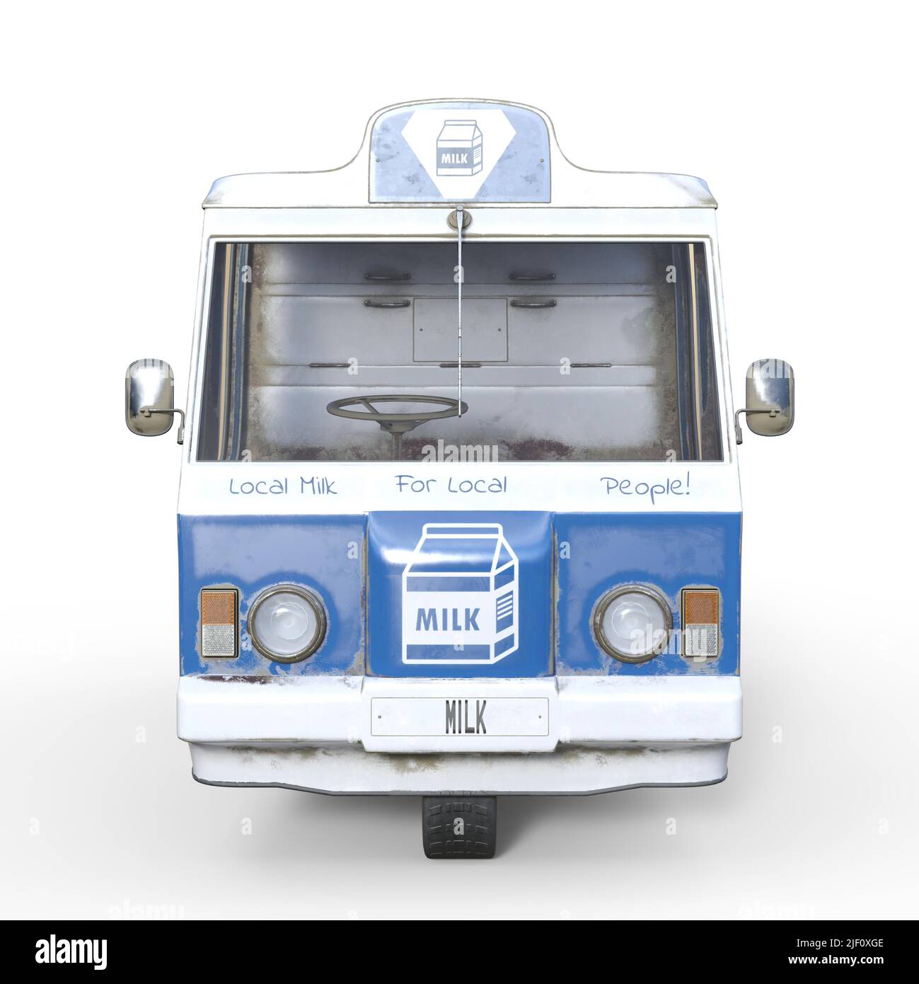 Milk van illustration hi-res stock photography and images - Alamy