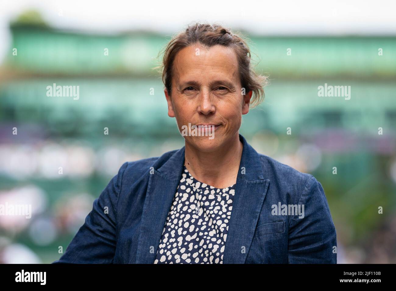 Sarah Goldson, BBG Manager pictured on day two of the 2022 Wimbledon ...