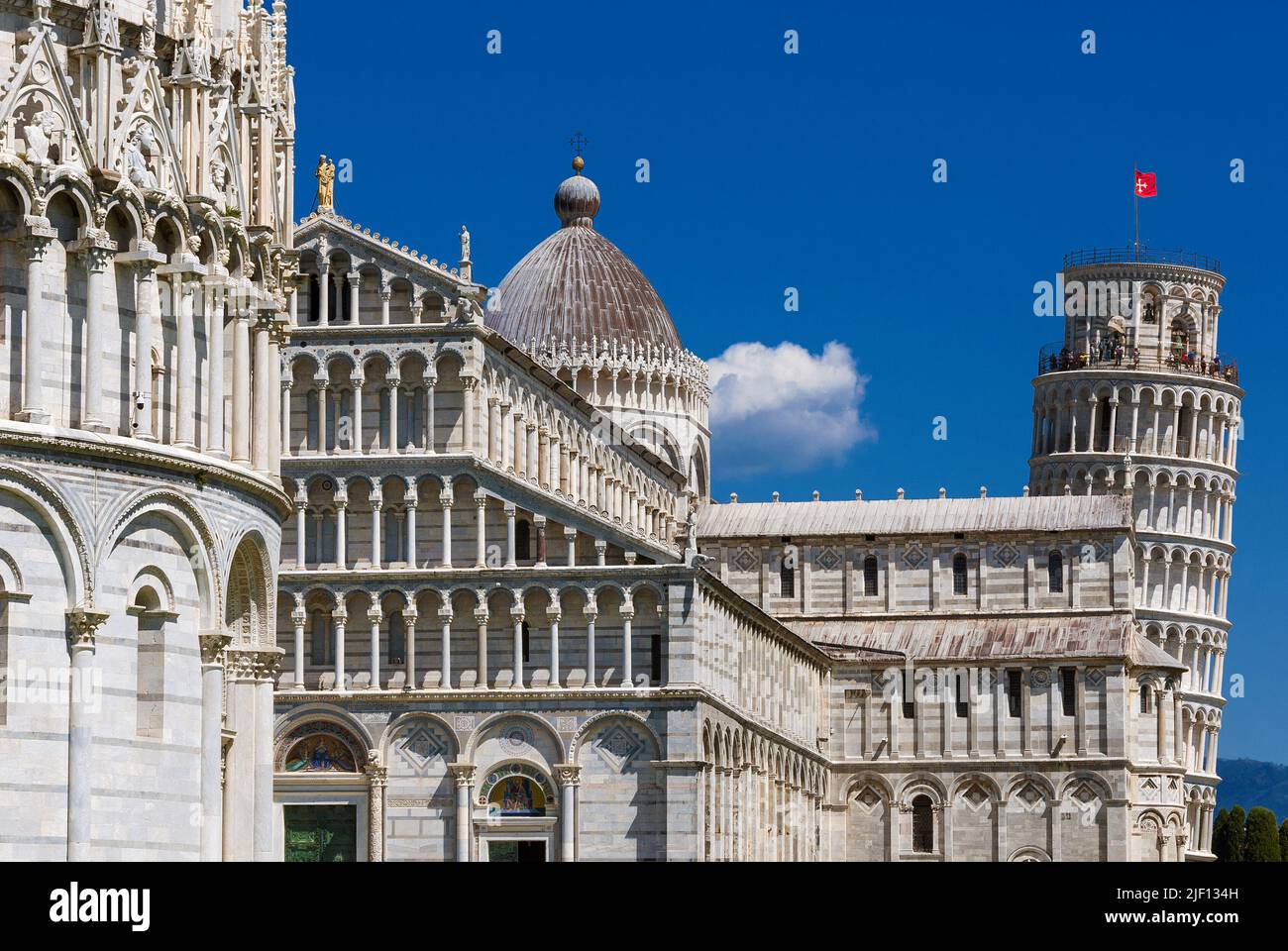Pisa most famous three landmarks: Leaning Tower, Baptistery and ...
