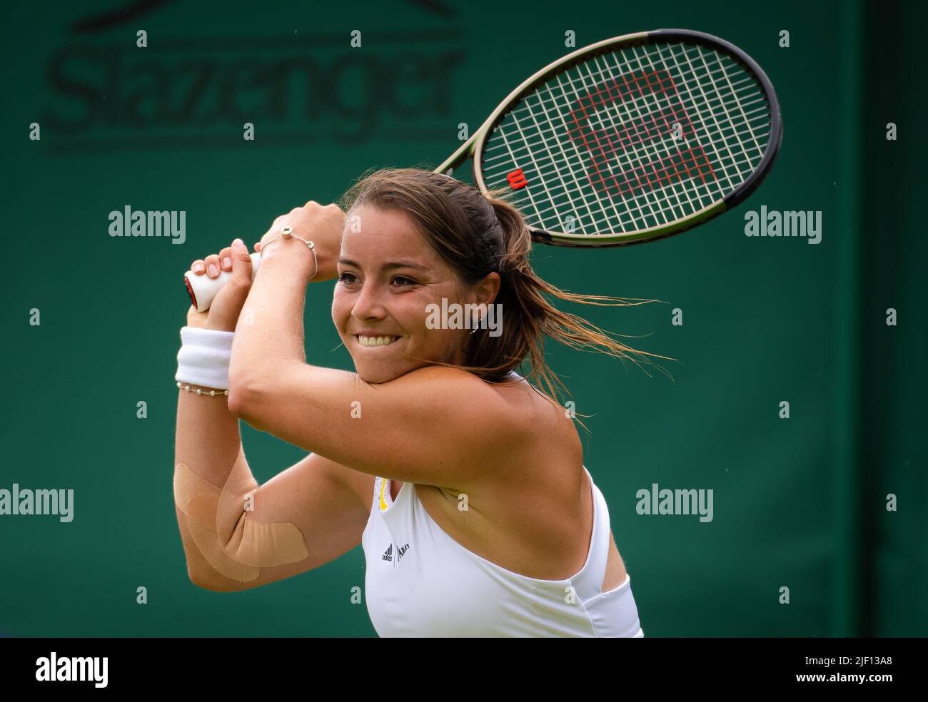 June 27, 2022, Rome, England: Jodie Burrage of Great Britain in action ...