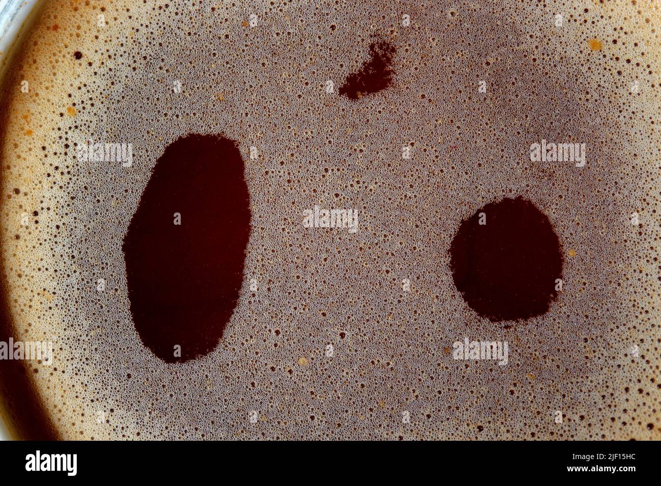 close-up top view cup of Turkish coffee Stock Photo - Alamy