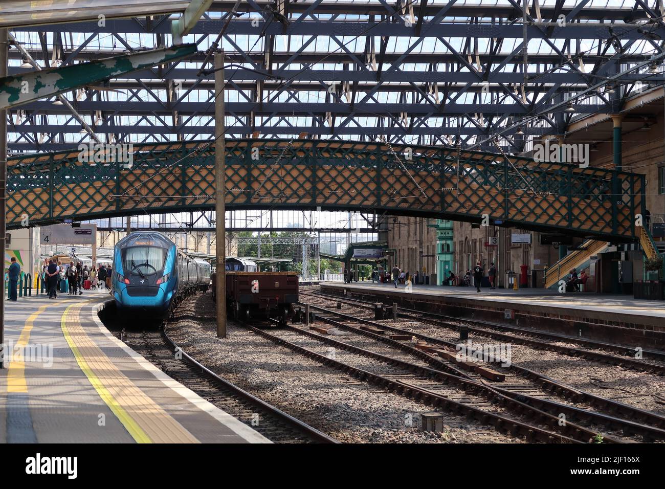 The train shed roof at Carlisle Citadel station (refurbished in 2015 ...