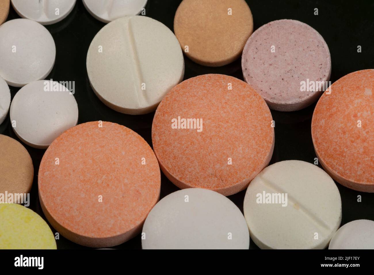 variation of coated tablets for treatment of diseases in a dark ...