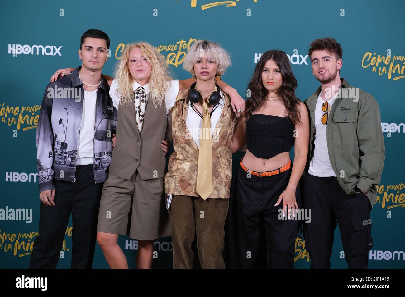 Madrid, Spain. 28th June, 2022. (L-R) Sergi Mendez, Malva Vela, Naira ...