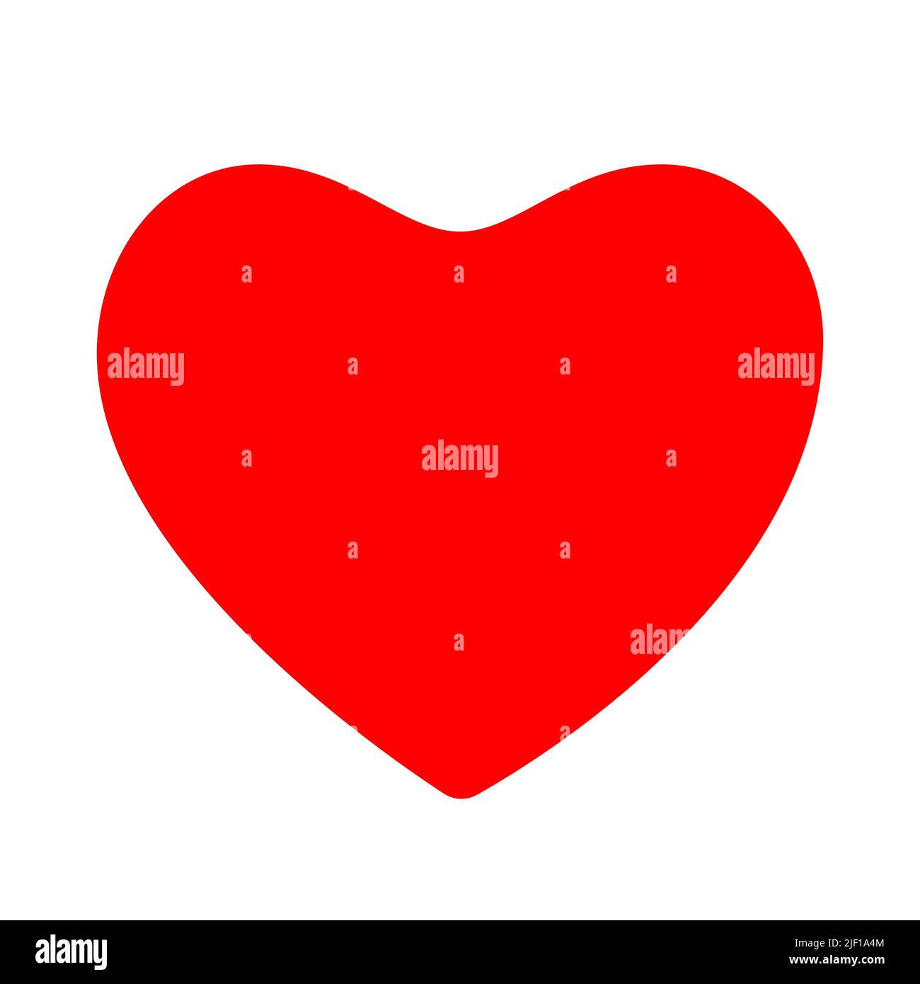 Rounded Heart icon for web and app. Flat vector illustration Stock ...