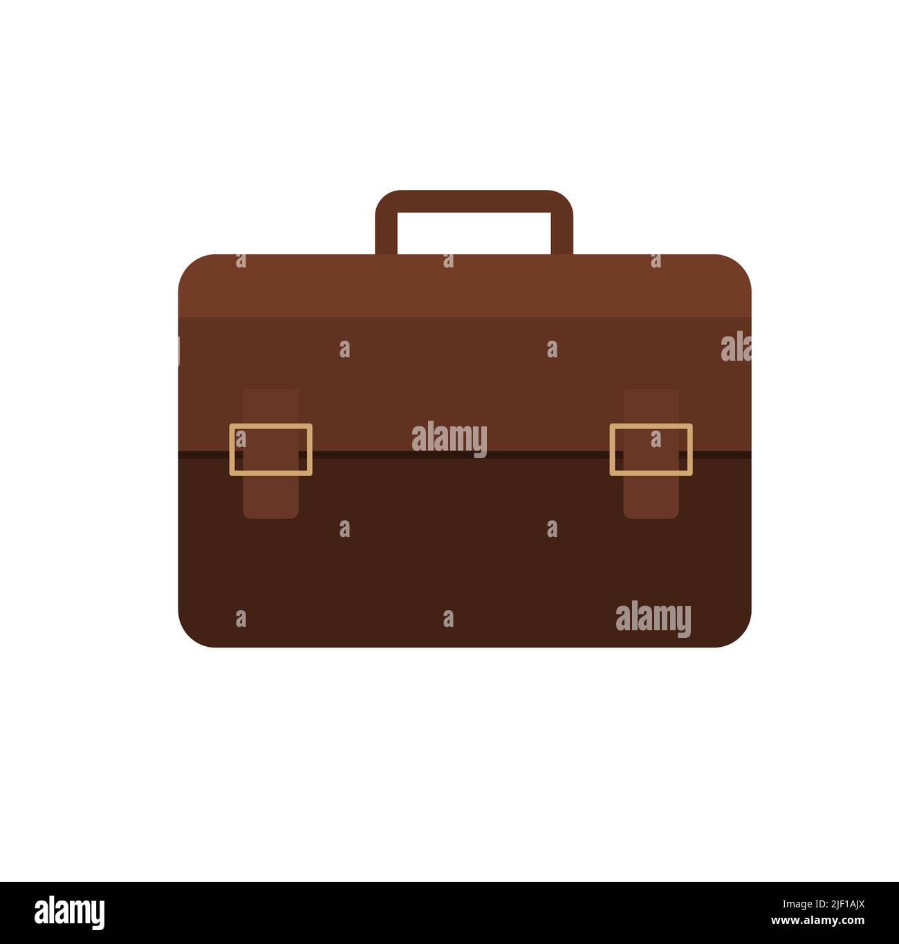 Briefcase business vector illustration in flat style. Briefcase with lock icon isolated on ...