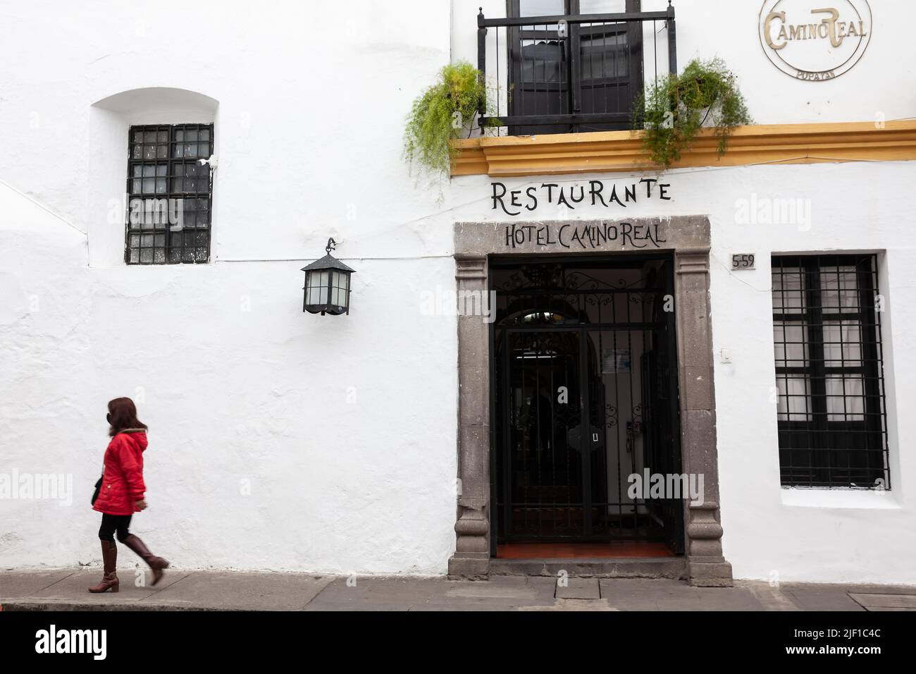POPAYAN, COLOMBIA - MAY, 2022: Beautiful streets of Popayan city center ...