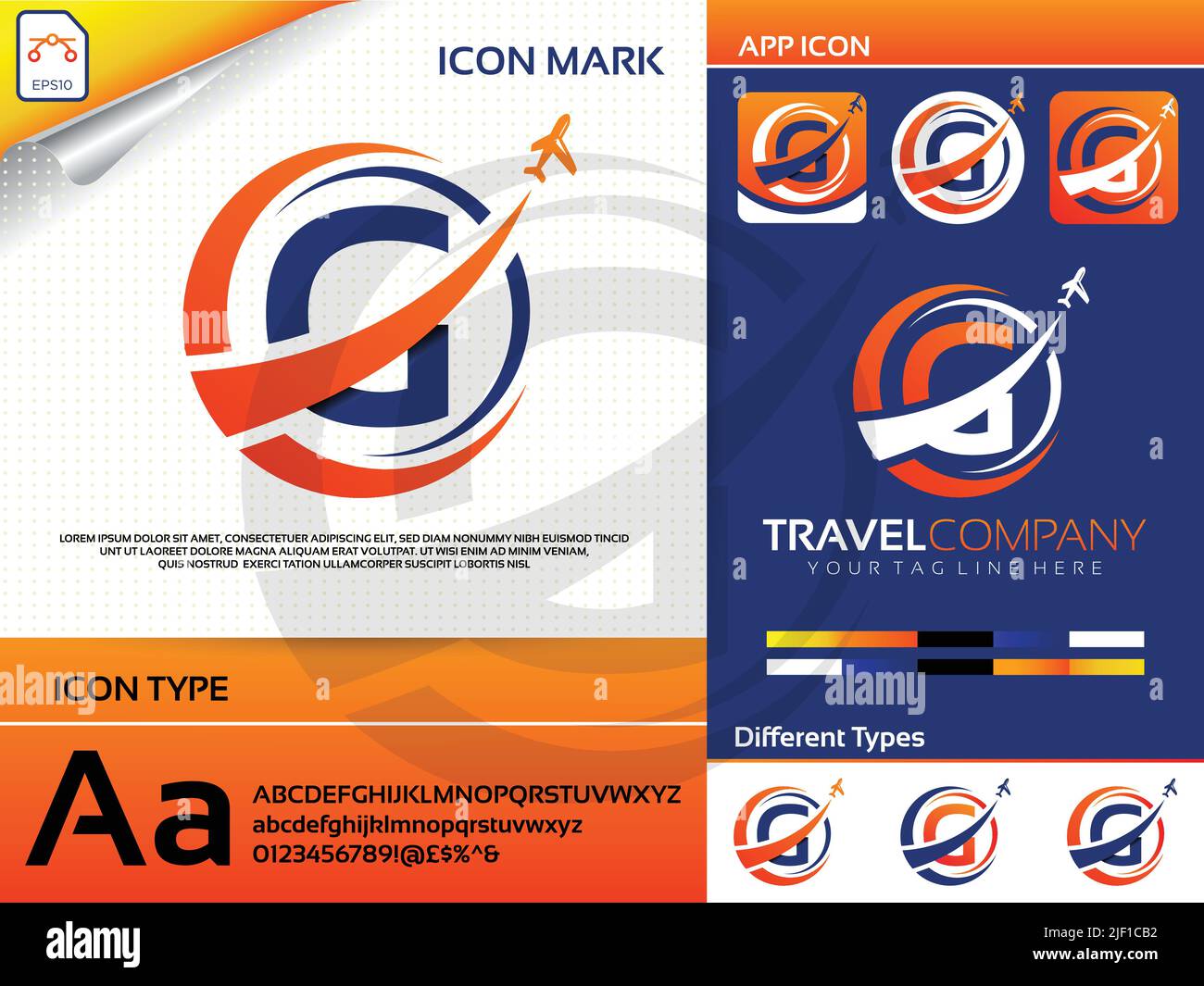 Letter g travel logo Premium Vector Stock Vector Image & Art - Alamy