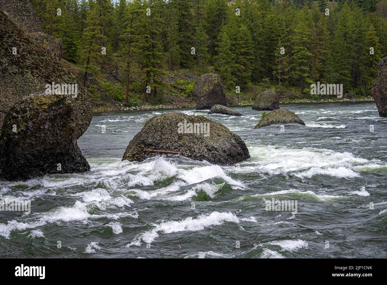Spokane River in Washington State Stock Photo - Alamy