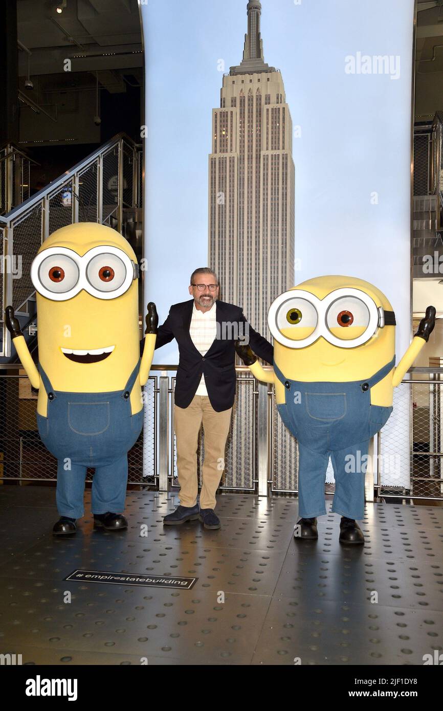New York, NY, USA. 28th June, 2022. Steve Carell, Minions at a public ...