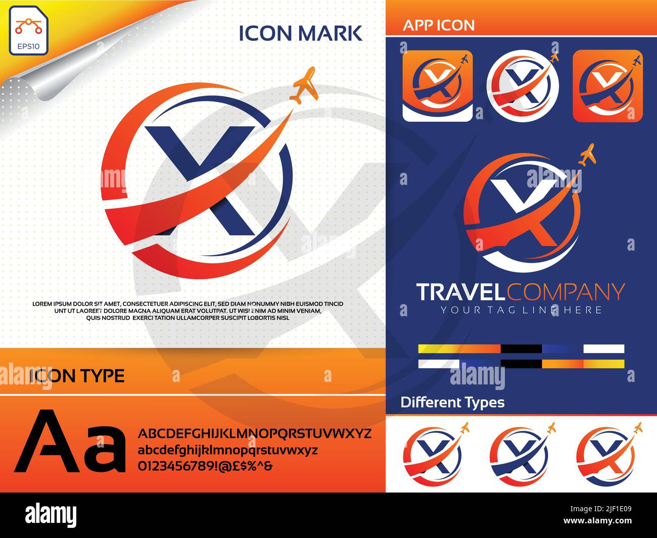 Letter x travel logo Premium Vector Stock Vector Image & Art - Alamy