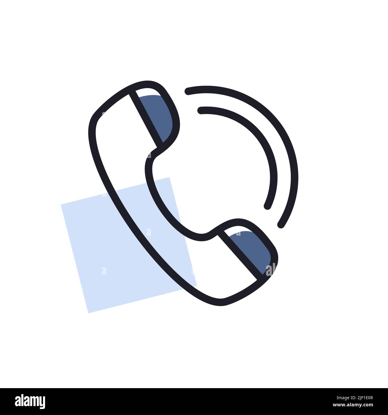 Phone handset vector icon. E-commerce sign. Graph symbol for your web ...