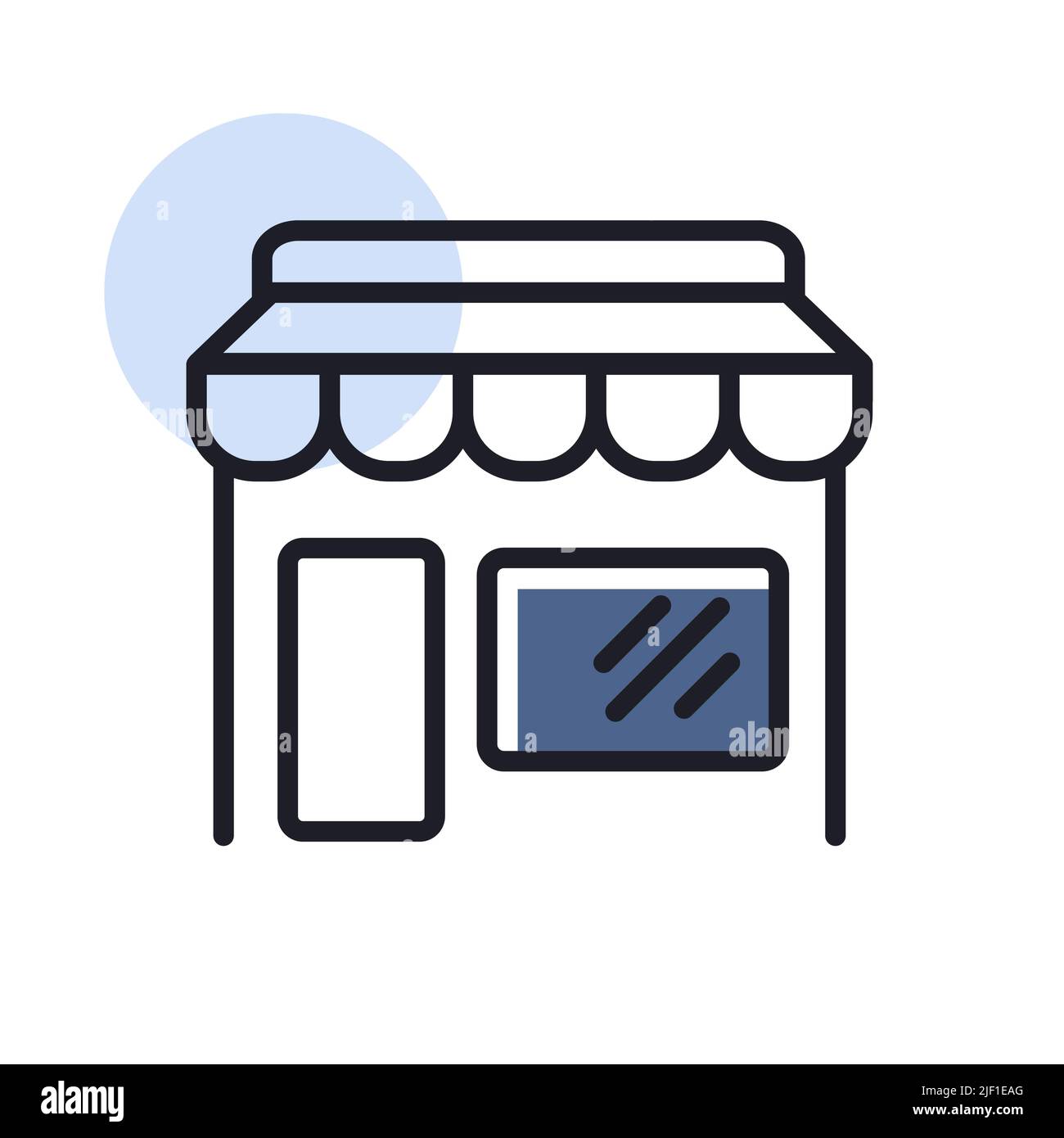 Store front isolated icon. E-commerce sign. Graph symbol for your web ...