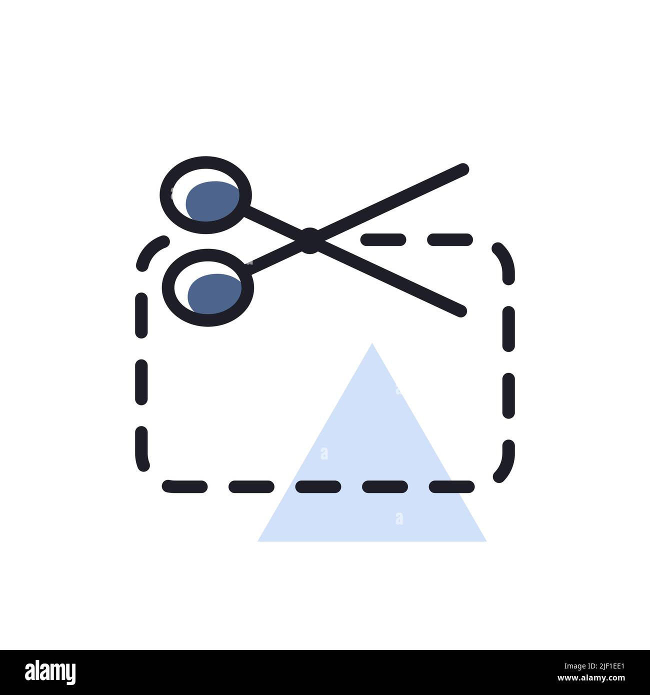 Coupon cutting icon. E-commerce sign. Graph symbol for your web site ...