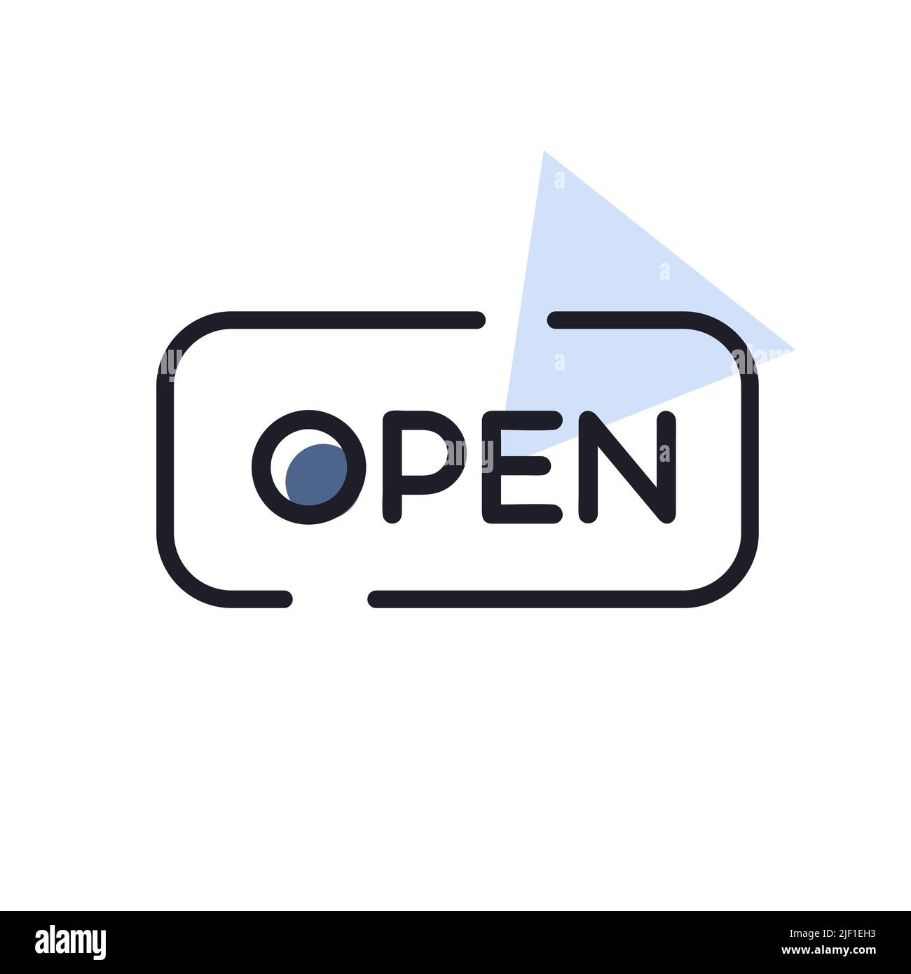 Open Vector icon. E-commerce sign. Graph symbol for your web site ...