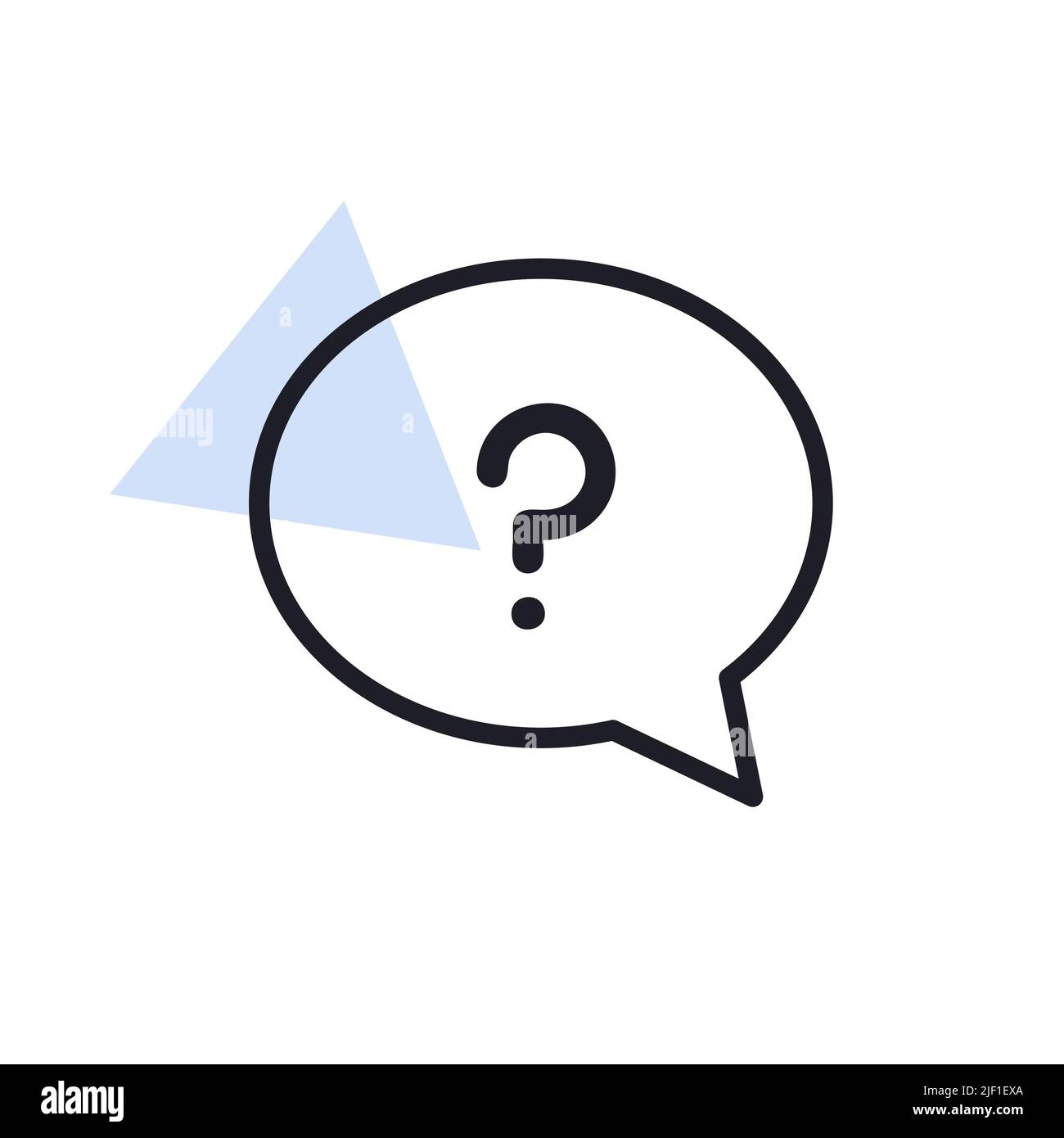 Speech bubble with question mark icon. E-commerce sign. Graph symbol ...