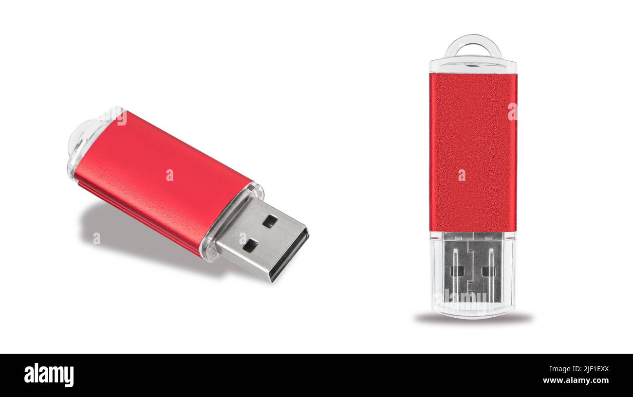 USB flash drive, flash memory on a white background Stock Photo - Alamy